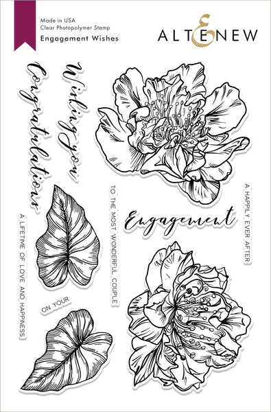 Engagement Wishes Stamp Set - RETIRING – Bumbleberry Papercrafts Ltd