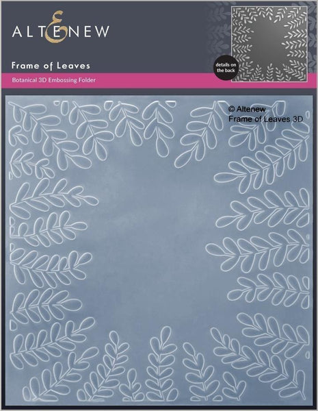 Frame Of Leaves 3D Embossing Folder – Bumbleberry Papercrafts Ltd
