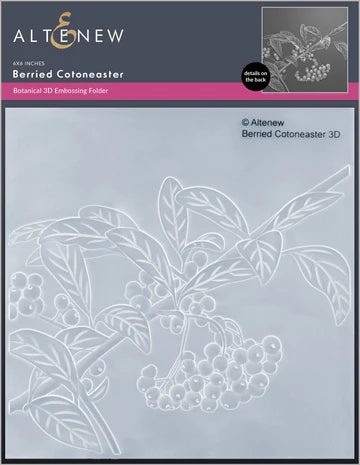 Berried Cotoneaster 3D Embossing Folder – Bumbleberry Papercrafts Ltd