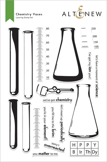Chemistry Vases Stamp Set – Bumbleberry Papercrafts Ltd