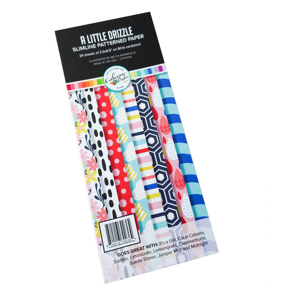 A Little Drizzle Slimline Patterned Paper – Bumbleberry Papercrafts Ltd