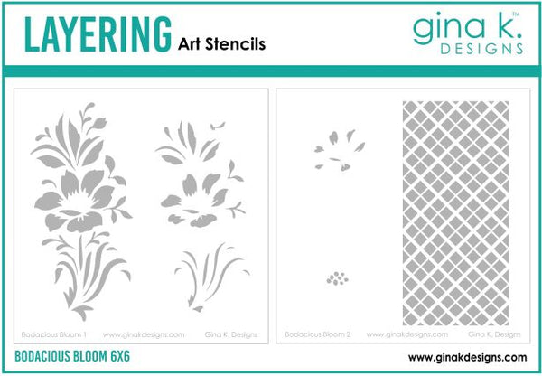 Bodacious Blooms Stencil – Bumbleberry Papercrafts Ltd