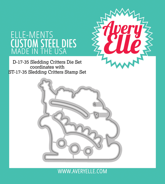 Die: Sledding Critters Elle-ments* – Bumbleberry Papercrafts Ltd
