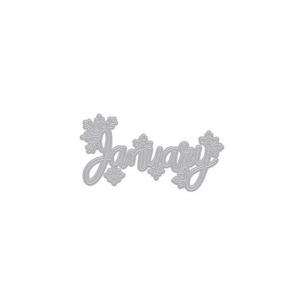 January Word Fancy Die – Bumbleberry Papercrafts Ltd