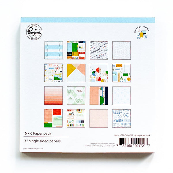 Office Hours 6x6 Paper Pack – Bumbleberry Papercrafts Ltd