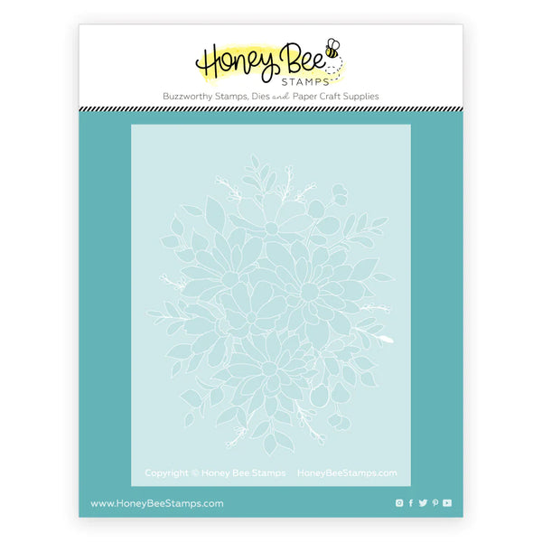 Daisy Layers Bouquet - Set Of 6 Coordinating A2 Stencils – Bumbleberry ...