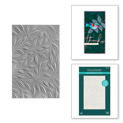 Leafy 3D Embossing Folder – Bumbleberry Papercrafts Ltd