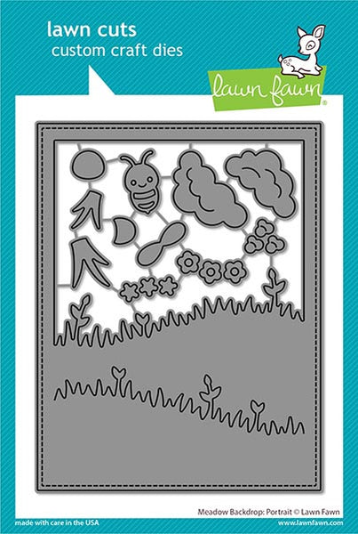 Meadow Backdrop: Portrait Dies – Bumbleberry Papercrafts Ltd