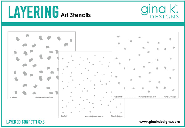 Layered Confetti Stencils – Bumbleberry Papercrafts Ltd