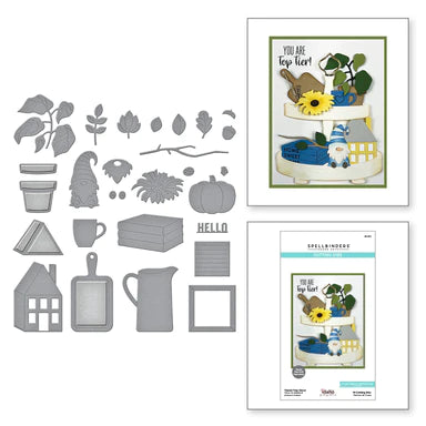Tiered Tray Décor Etched Dies from the Becky's Tiered Tray Collection ...