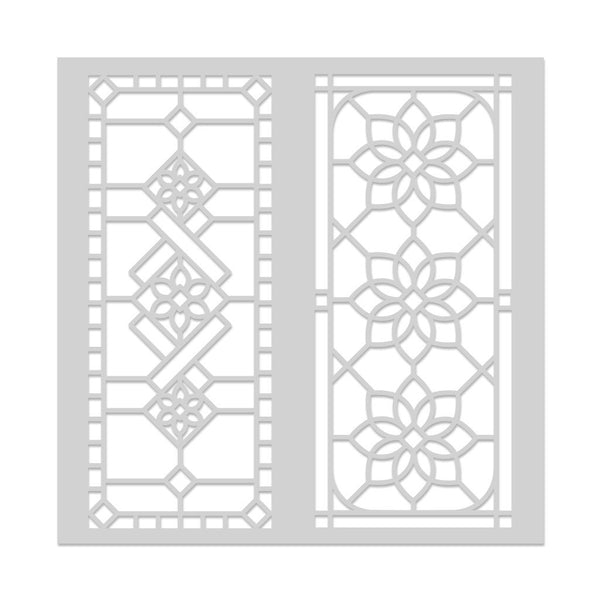 Stained Glass Window Stencil 6x6 – Bumbleberry Papercrafts Ltd