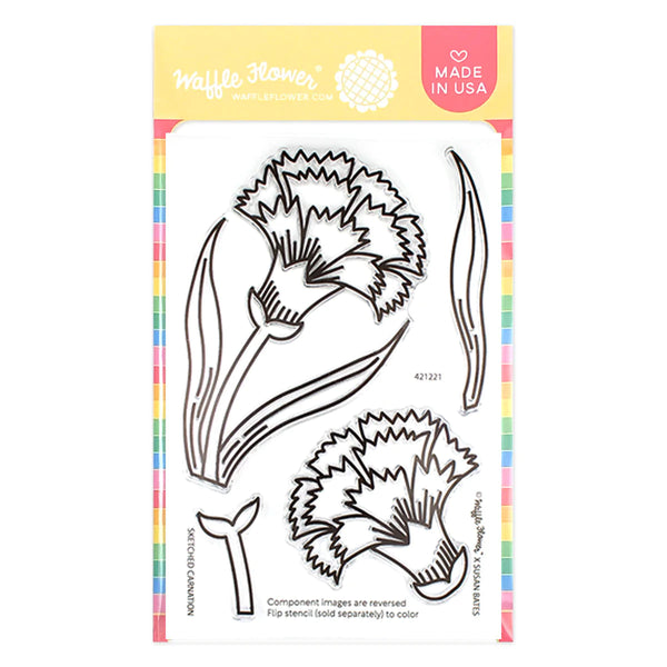 Sketched Carnation Stamp Set – Bumbleberry Papercrafts Ltd