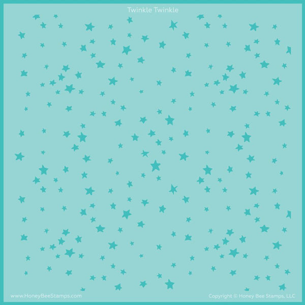 Twinkle Twinkle Background Stencil – Bumbleberry Papercrafts Ltd