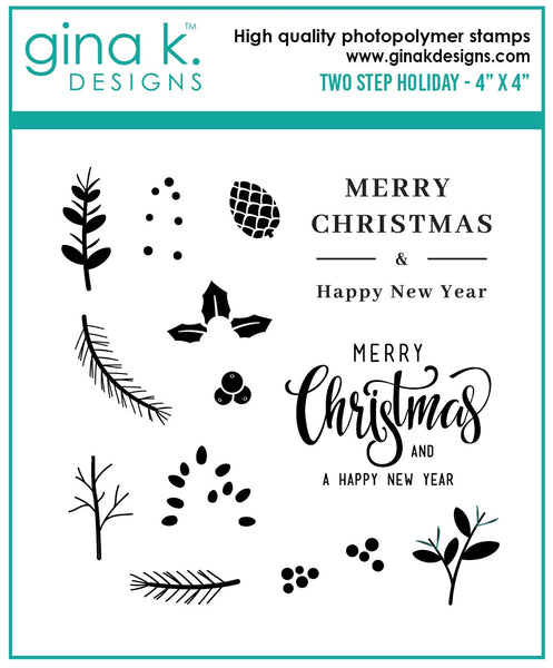 Two Step Holiday Mini Stamp Set – Bumbleberry Papercrafts Ltd
