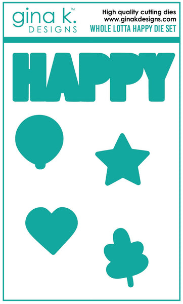 Whole Lotta Happy Die Set - RETIRING – Bumbleberry Papercrafts Ltd