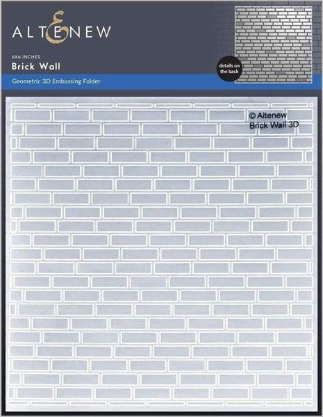 Brick Wall 3D Embossing Folder – Bumbleberry Papercrafts Ltd