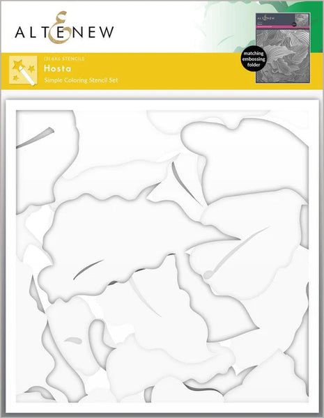 Hosta Simple Coloring Stencil Set (3 in 1) – Bumbleberry Papercrafts Ltd