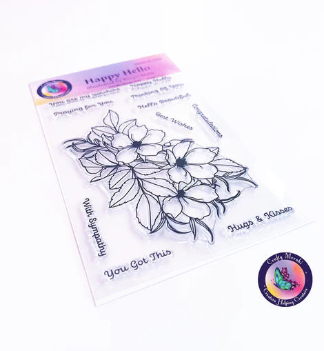 Happy Hello Stamp Set* – Bumbleberry Papercrafts Ltd