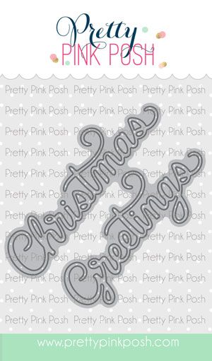 Christmas Greetings Script Die – Bumbleberry Papercrafts Ltd
