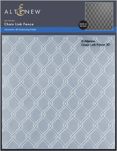 Chain Link Fence 3D Embossing Folder – Bumbleberry Papercrafts Ltd