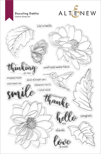 Dazzling Dahlia Stamp Set – Bumbleberry Papercrafts Ltd