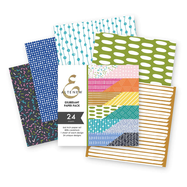 Exuberant 6x6 Paper Pack* – Bumbleberry Papercrafts Ltd
